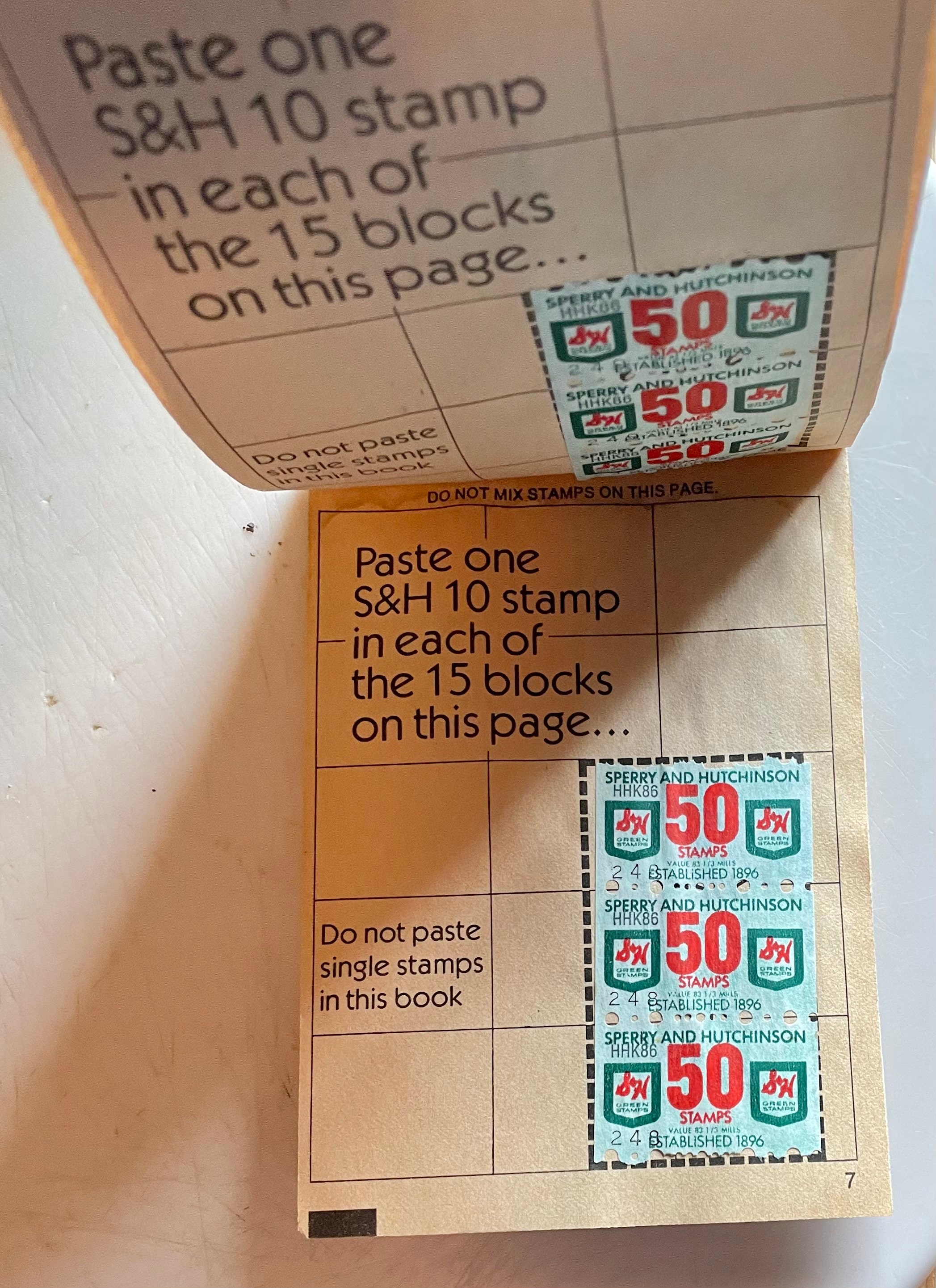 Vintage 1950s Tin Trading Green Stamp Saver With Stamps and Book - Etsy