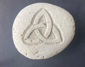 Trinity Knot Engraved Worry Stone, Free Personalized Engraving, Celtic ...