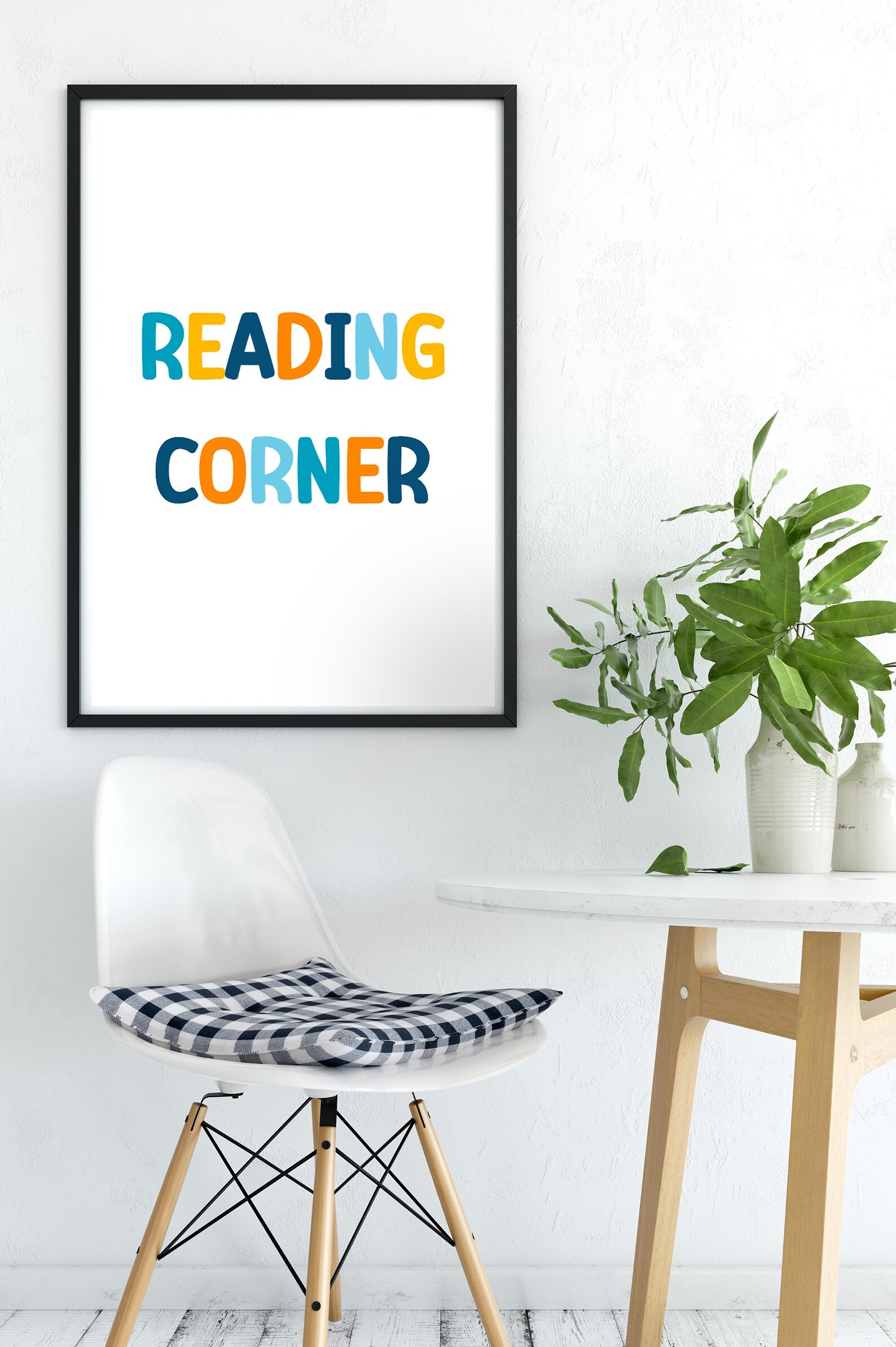Reading Corner Printable Sign Book Reading Decor Wall Art Poster ...
