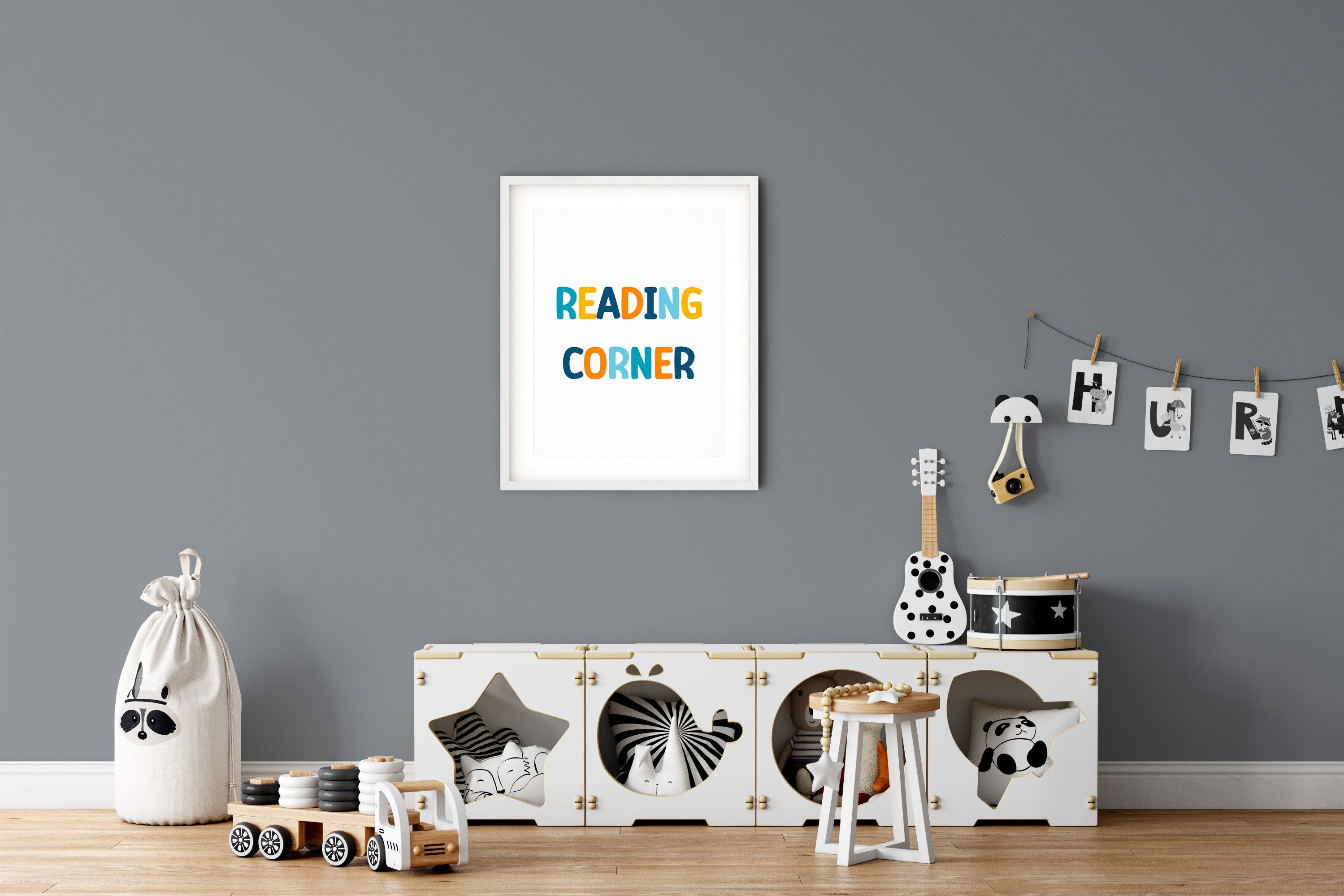 Reading Corner Printable Sign Book Reading Decor Wall Art Poster ...