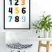 Numbers Poster 1-9 Printable Numbers School Print Wall Art Educational ...