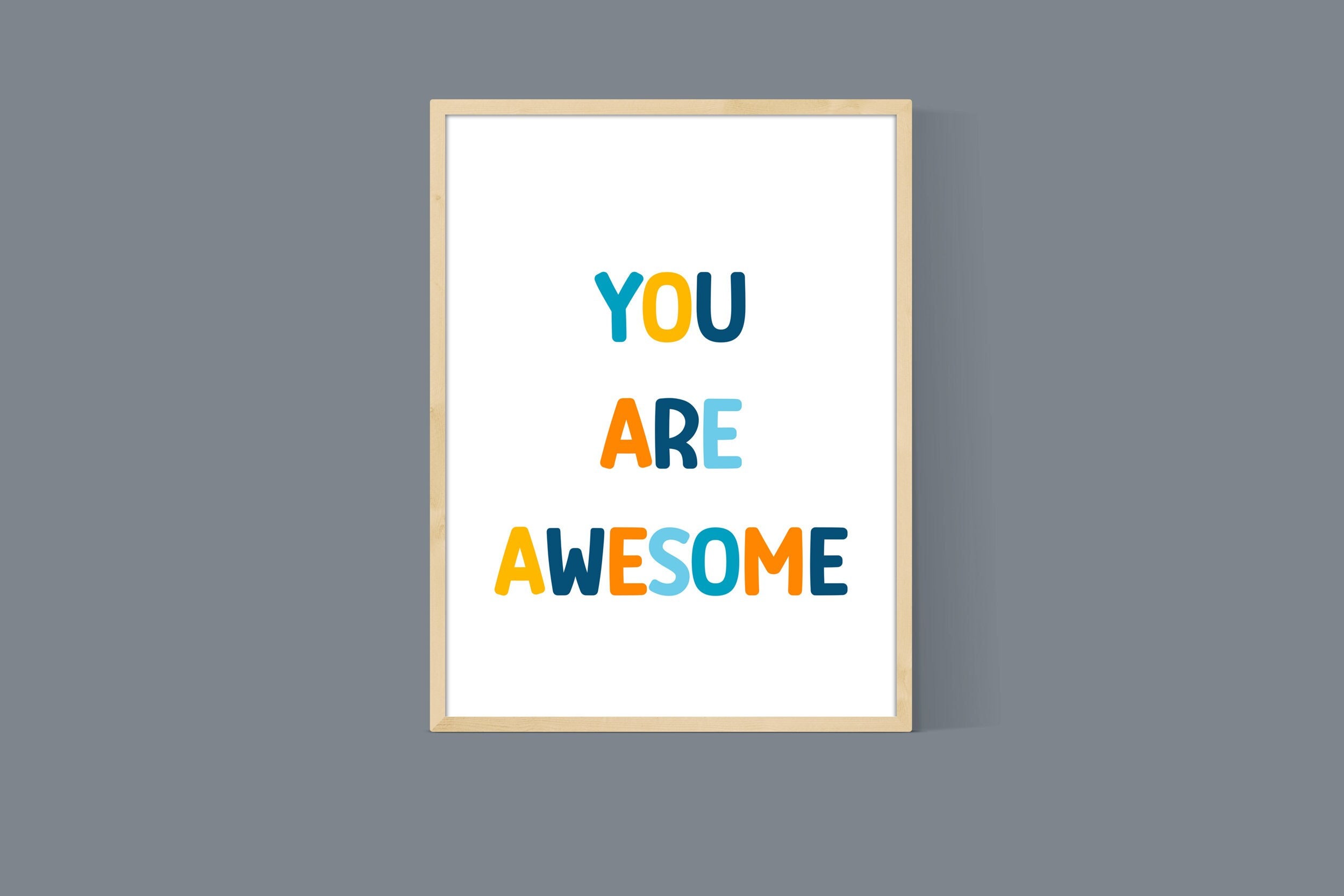 You Are Awesome Positive Affirmation for Kids Motivational - Etsy