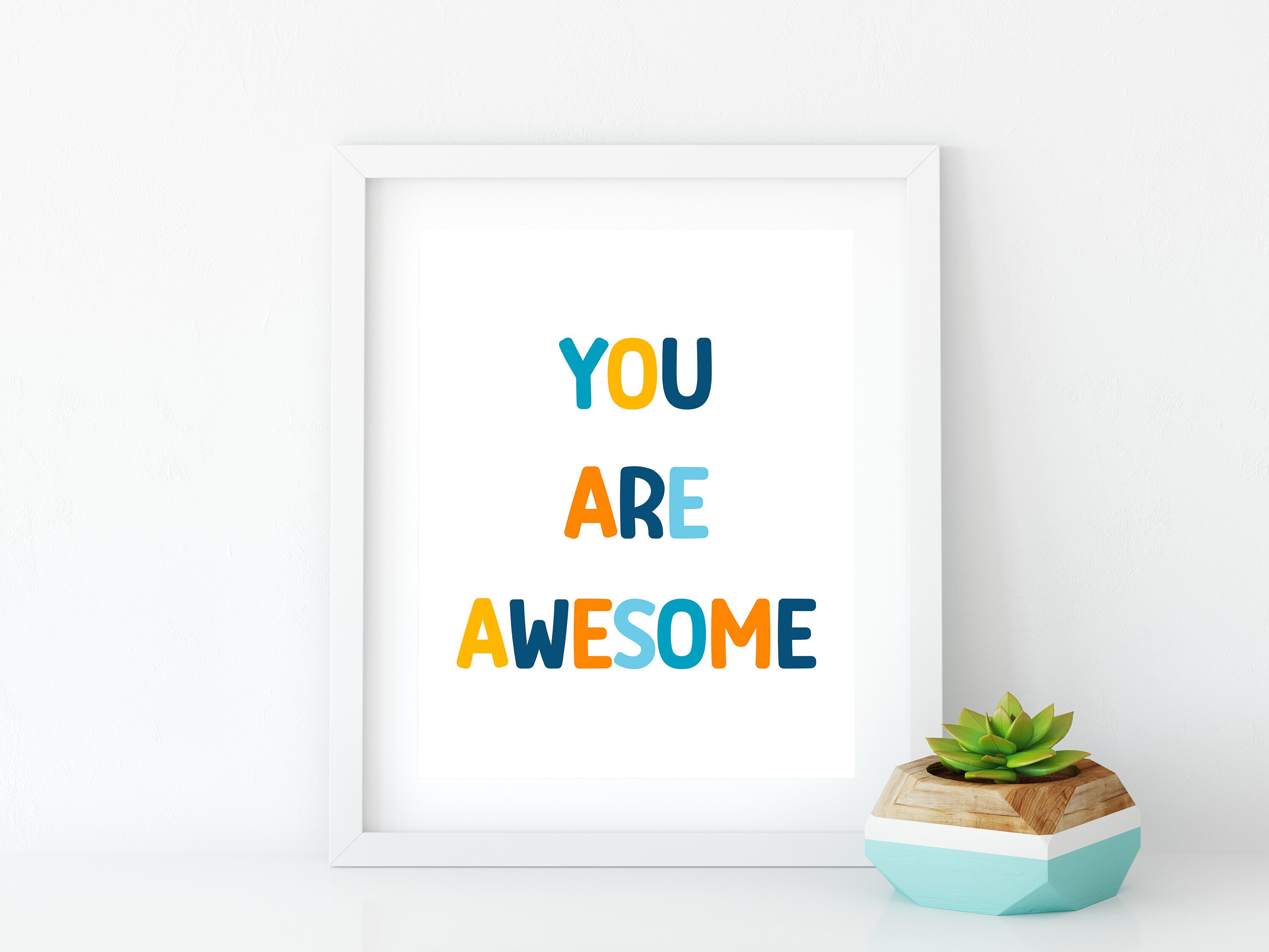 You Are Awesome Positive Affirmation for Kids Motivational - Etsy