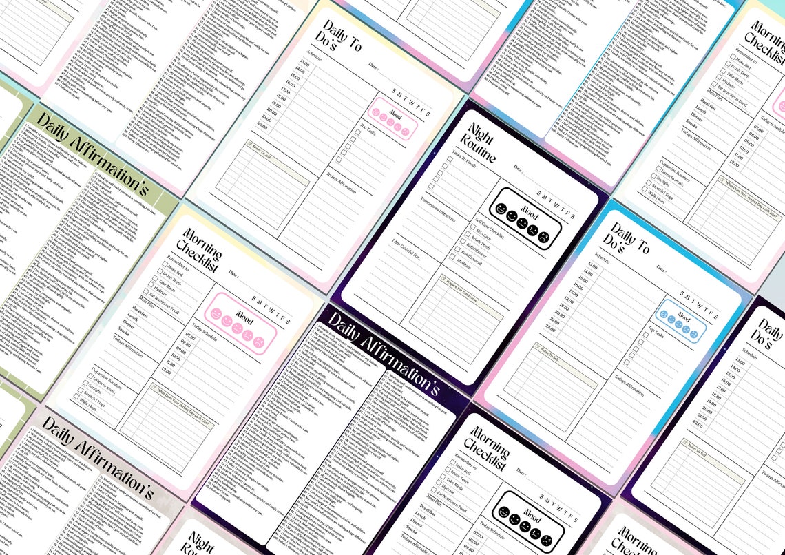 ADHD Daily Checklist Planner | Adult Printable ADHD Workbook | Daily ...