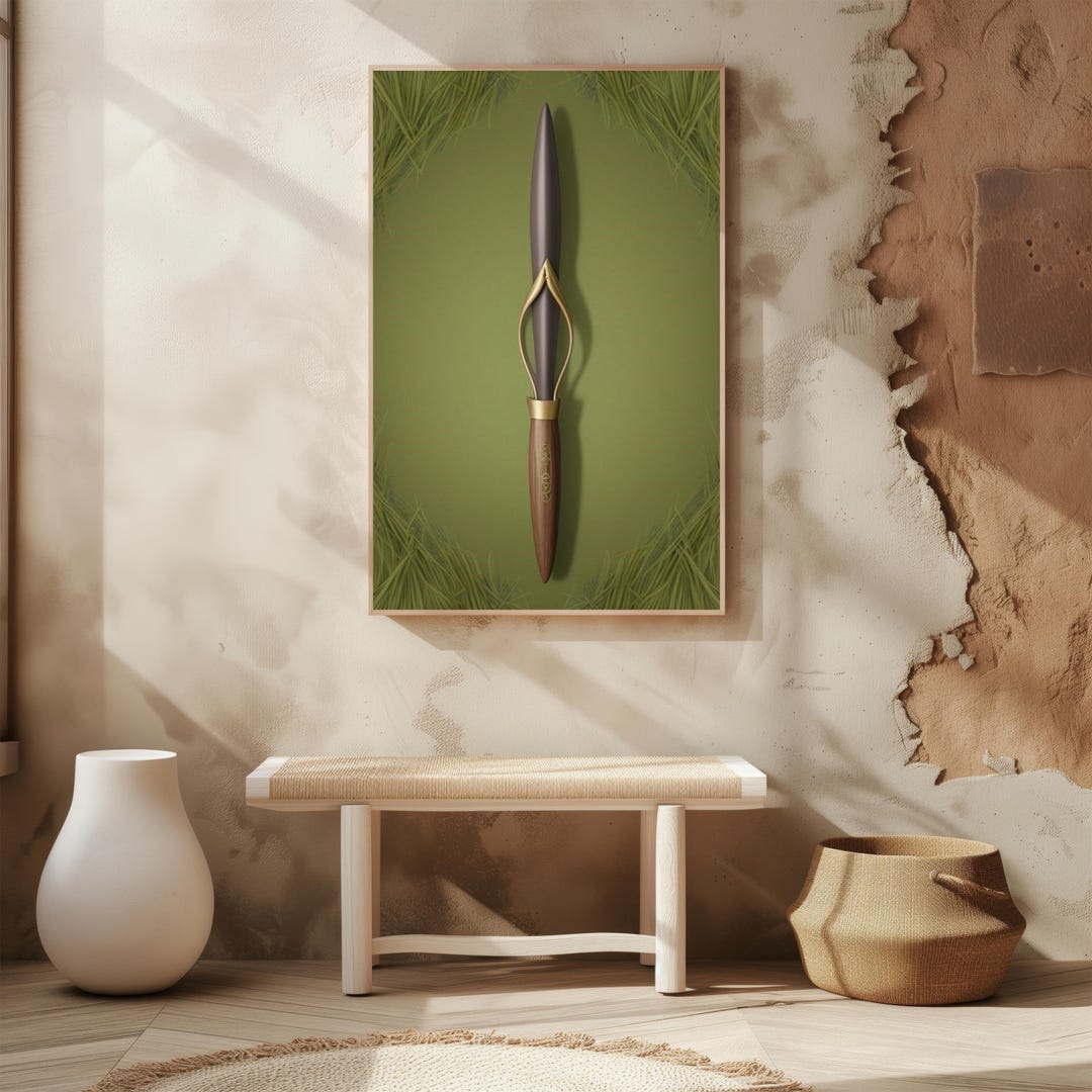 Willow Whisper Wand Art Print: Forest Witch Decor (digital Download) - Etsy