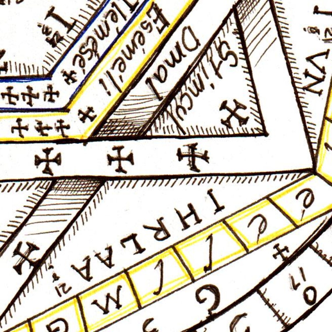 Sigillum Dei | Occult Original Art Print | Pen on Paper Illustration - Etsy