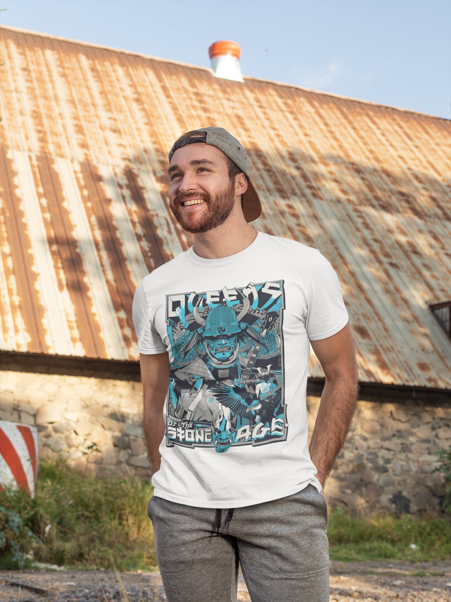 QOTSA T-Shirt, Camiseta Queens Of The Stone Age QOTSA Rock Band The End ...