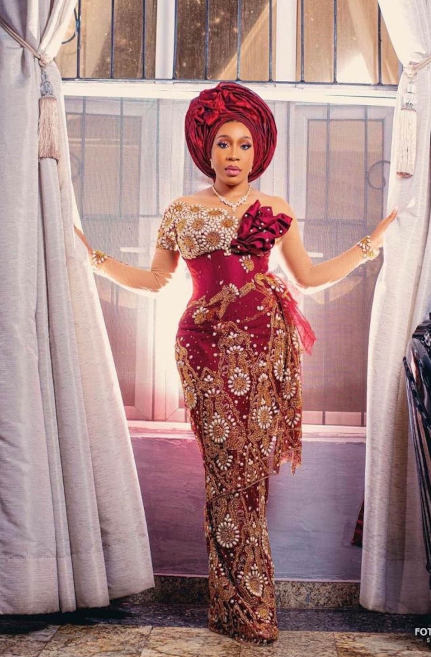 Designer Gold Beaded Indian George Fabric Material 2.5yrds Net 2.5yrds ...