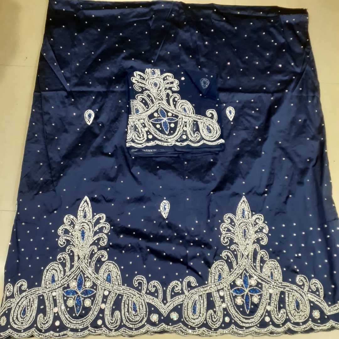 Nigerian Traditional George Fabric Material 2.5 Silk 2.5 Silk 2 Net ...