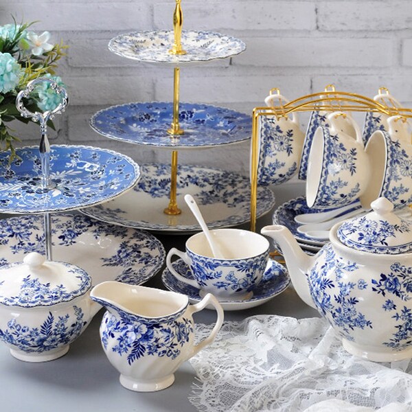 Porcelain Tea Set - Etsy