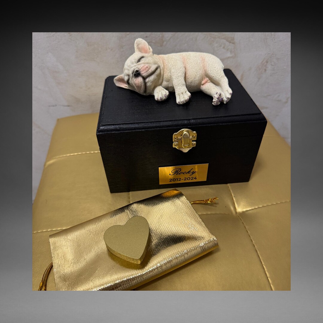 Dog Urn Personalized Pet Urn Custom Coloring Based on Photo Memorial ...