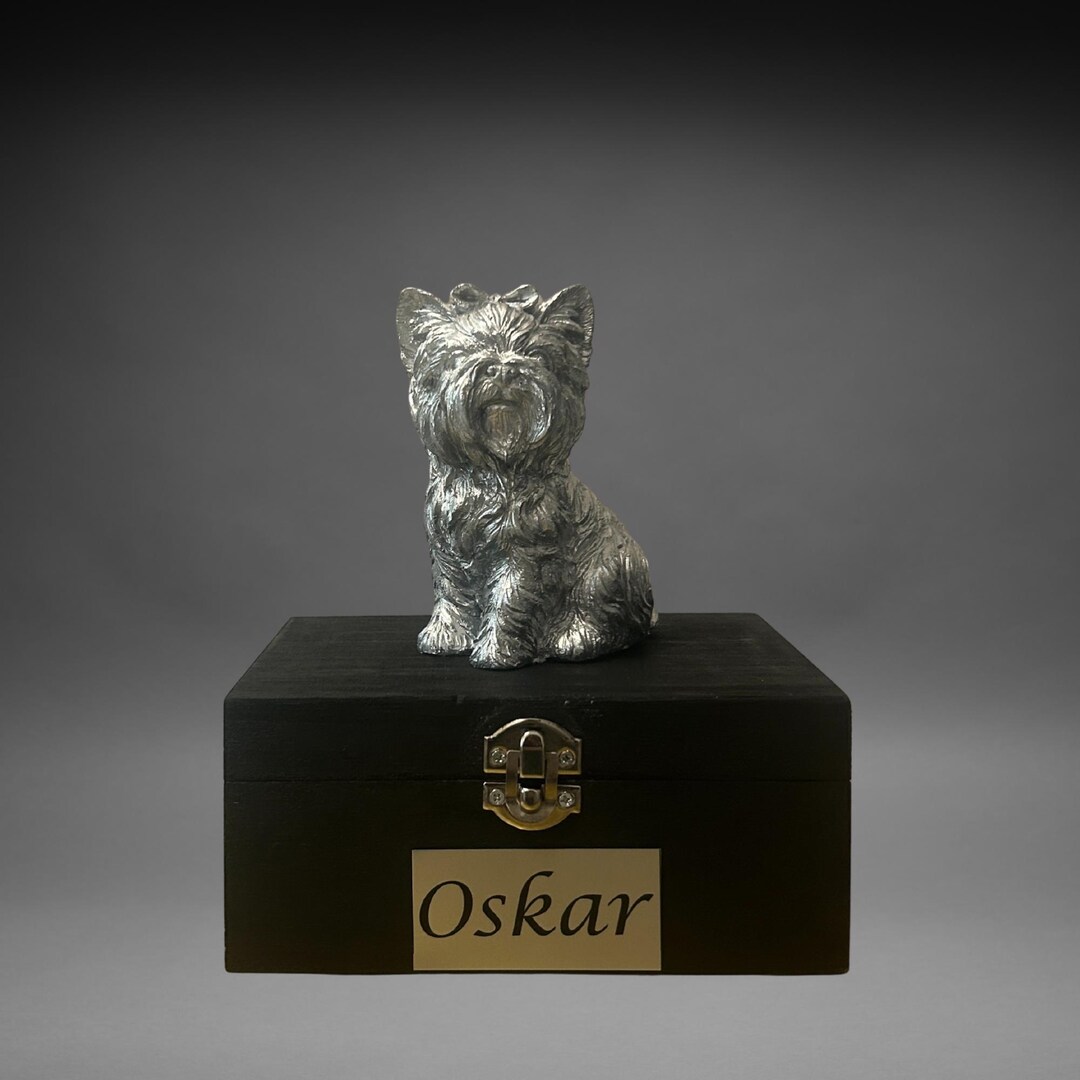 Personalized Dog Menorial Urn I Custom Dog Urn I Yorkshire Terrier ...
