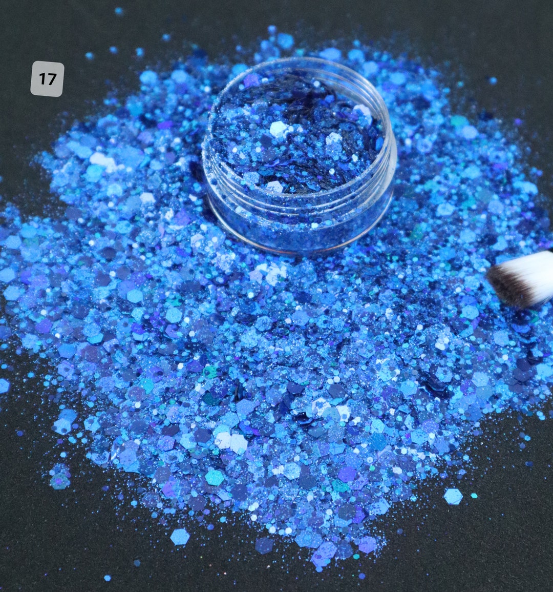 Royal Blue Holographic Glitter: Resin & Nail Art Supplies - Etsy