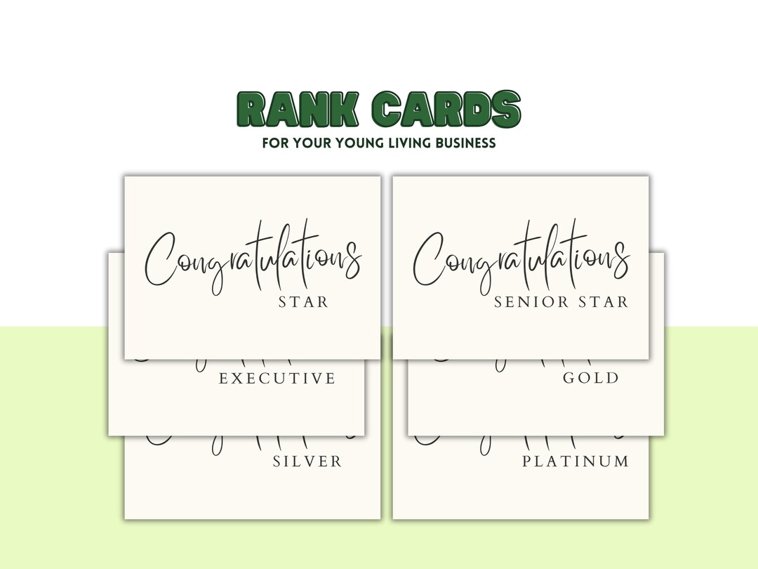 Rank Cards - Digital Download - Etsy