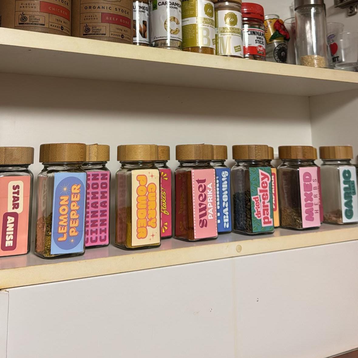 56 X Retro SPICE Labels - Etsy Canada
