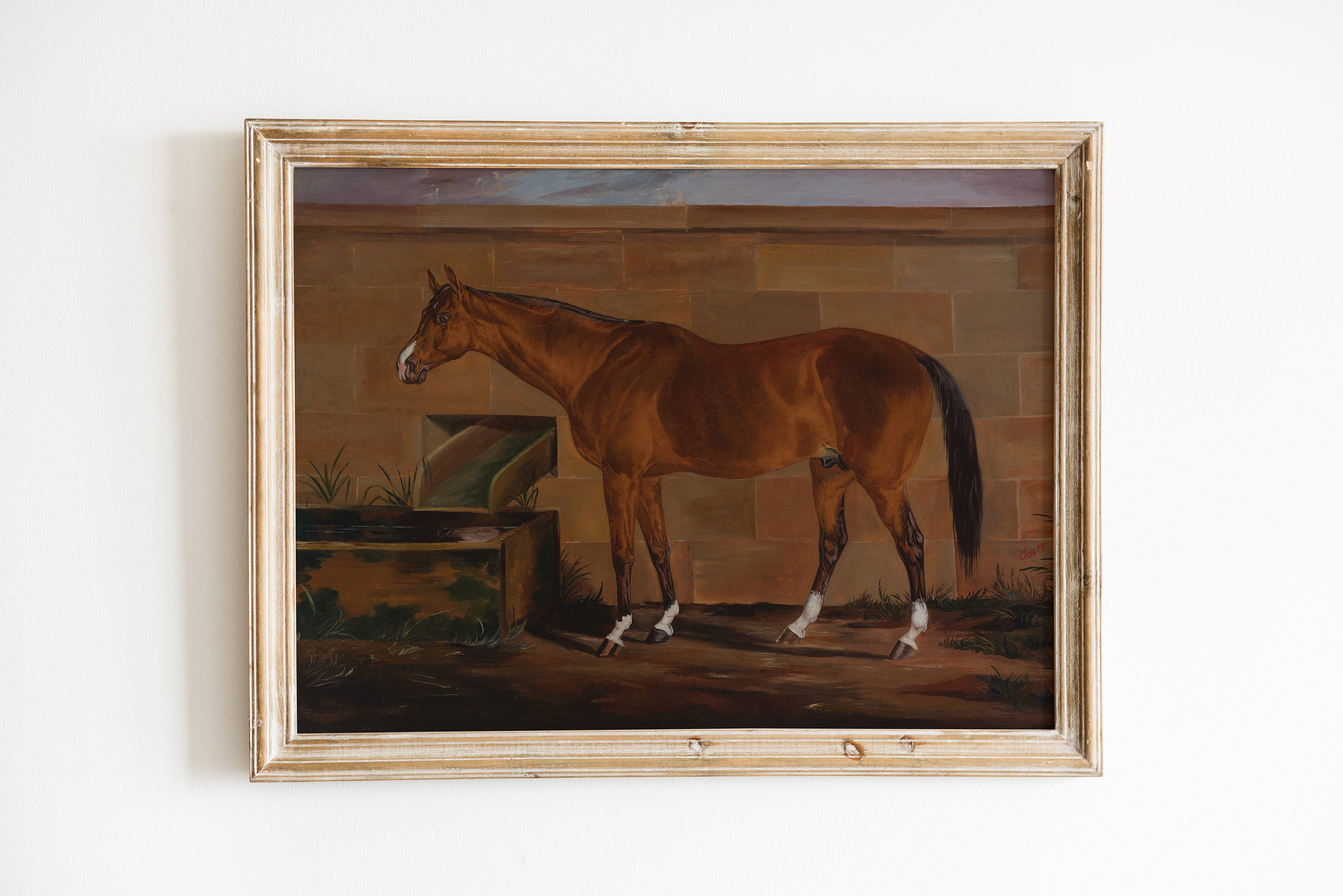 Portrait of Lexington, Vintage Horses Print, Horse Wall Art, Farmhouse ...