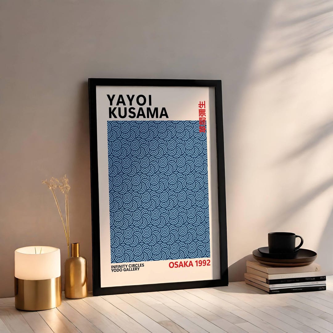 Yayoi Kusama Infinity Circles, Kusama Art Print, Kusama Wall Art ...