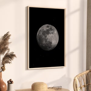 Full Moon Print, Moon Poster, Moon Photo, Nasa Poster, Nasa Photo, Moon ...