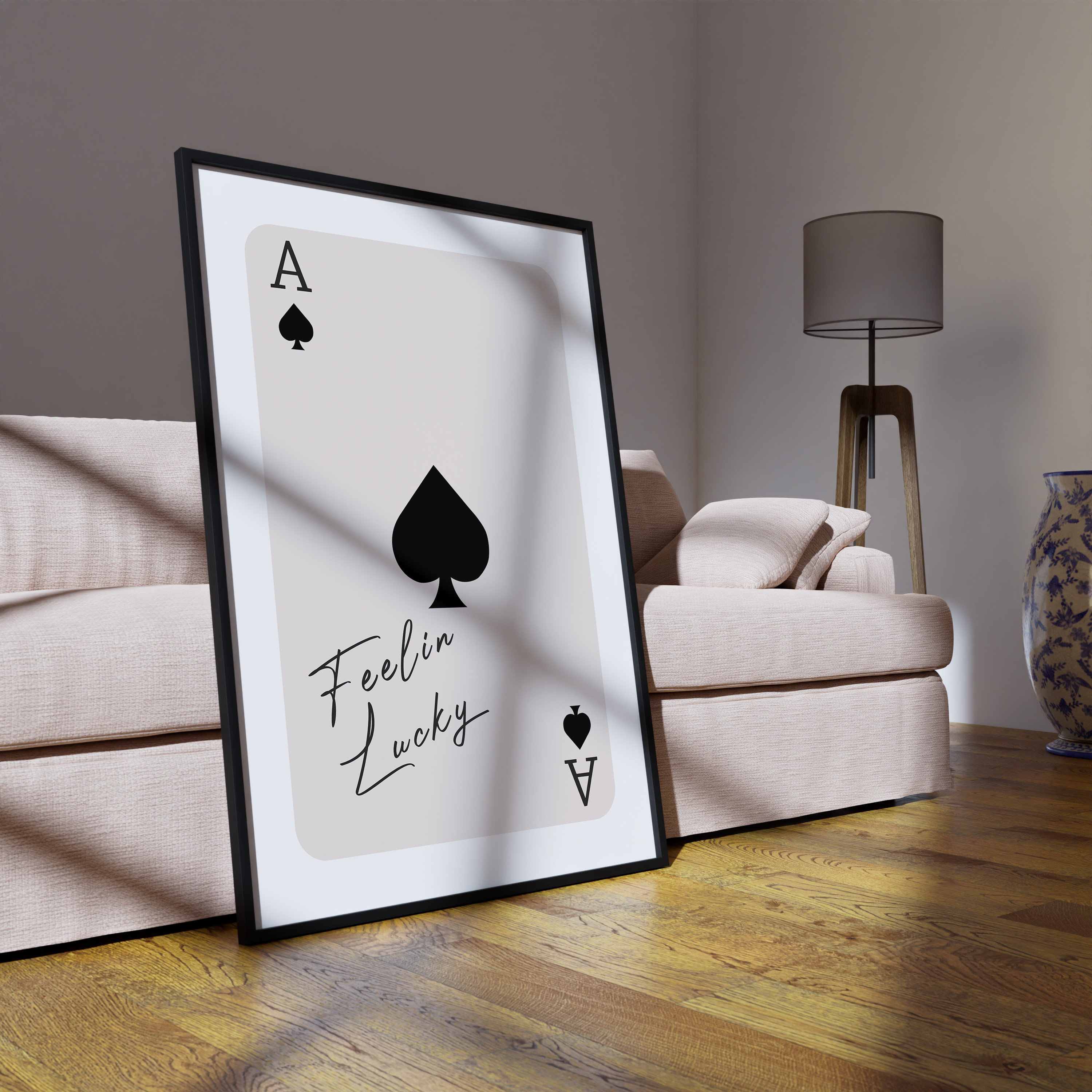 Ace of Spades Print, Playing Card Poster, Trendy Retro Wall Art, Bar ...