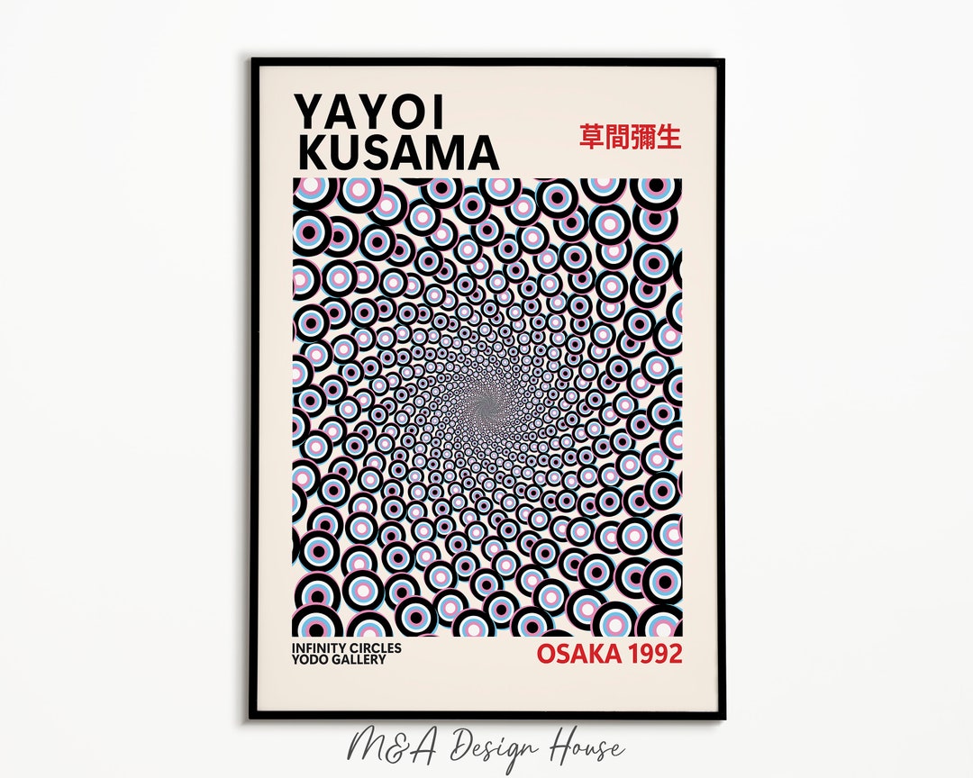 Yayoi Kusama Infinity Color Circles, Yayoi Kusama Print, Yayoi Kusama ...