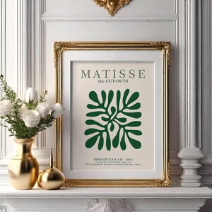 Henri Matisse Set of 3 Sage Green & Green Poster, Matisse Print ...