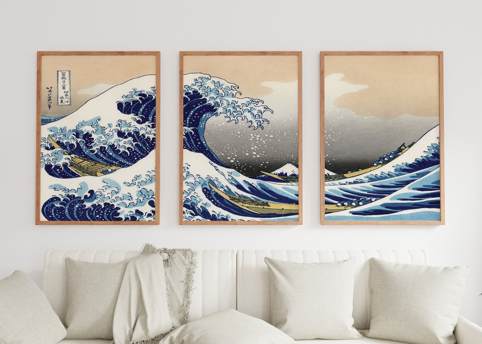 Katsushika Hokusai Great Wave Print Set, Japanese Print Set, Hokusai ...