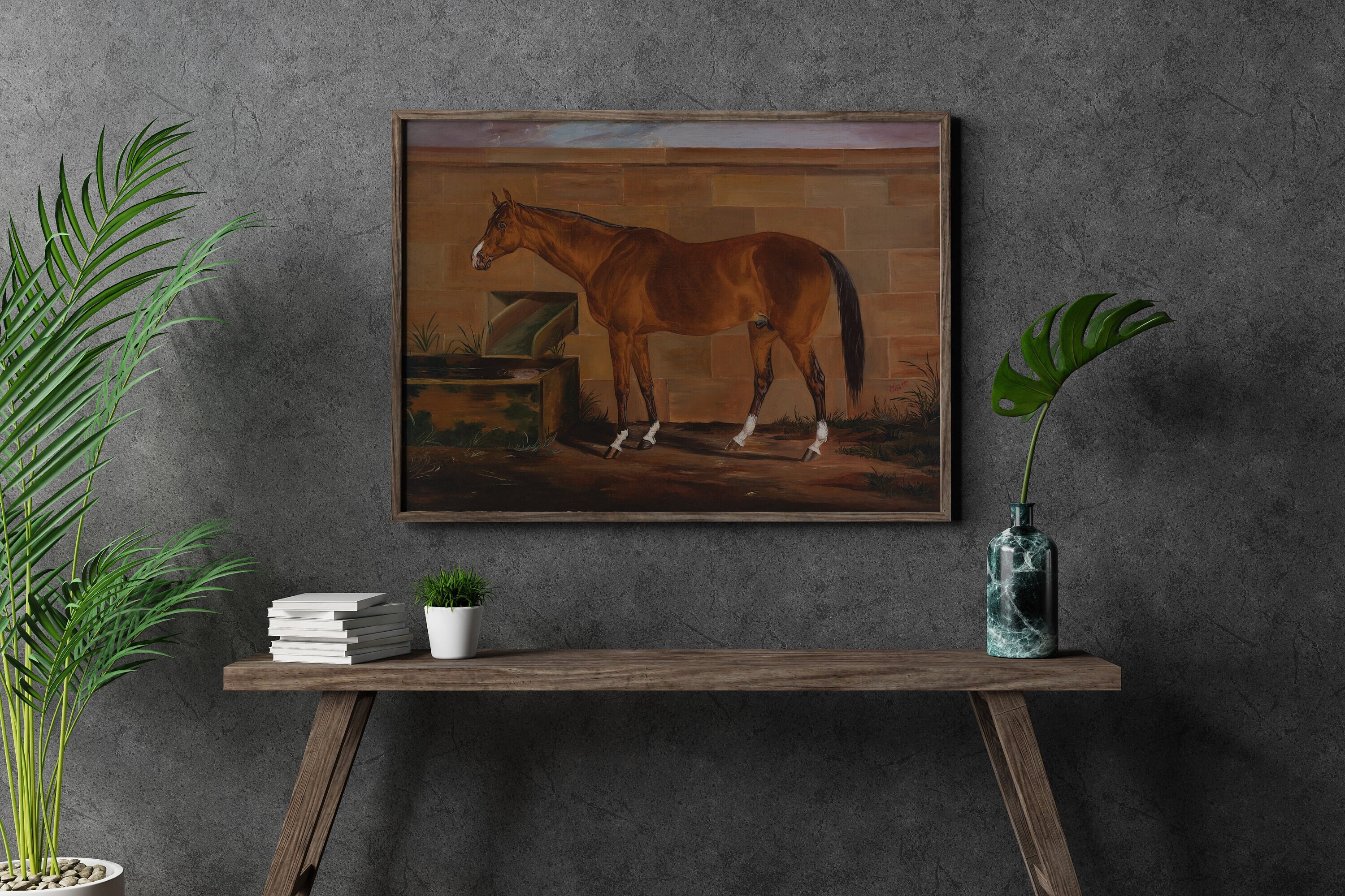 Portrait of Lexington, Vintage Horses Print, Horse Wall Art, Farmhouse ...