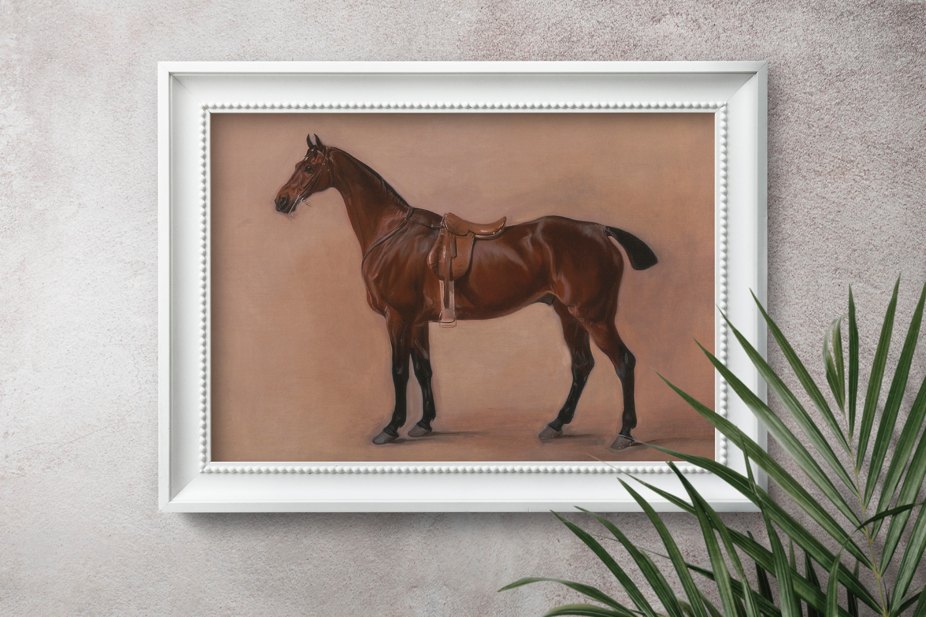 Vintage Horse Painting, Horse Printable Wall Art, Farmhouse Wall Decor ...