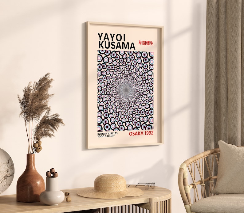 Yayoi Kusama Infinity Color Circles, Yayoi Kusama Print, Yayoi Kusama ...