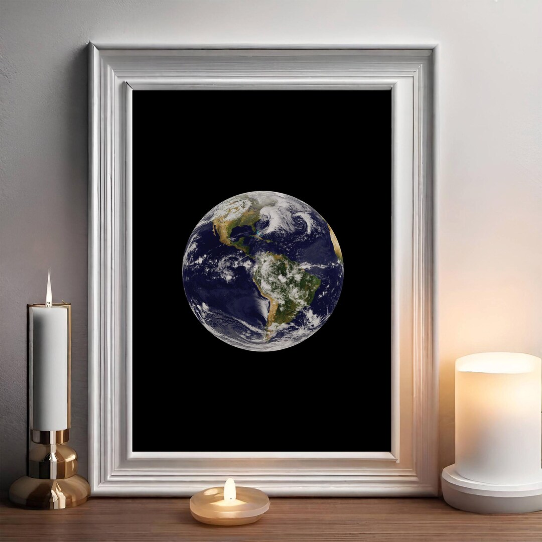Earth Print, Earth Poster, Earth Photo, Nasa Poster, Nasa Photo, Earth ...
