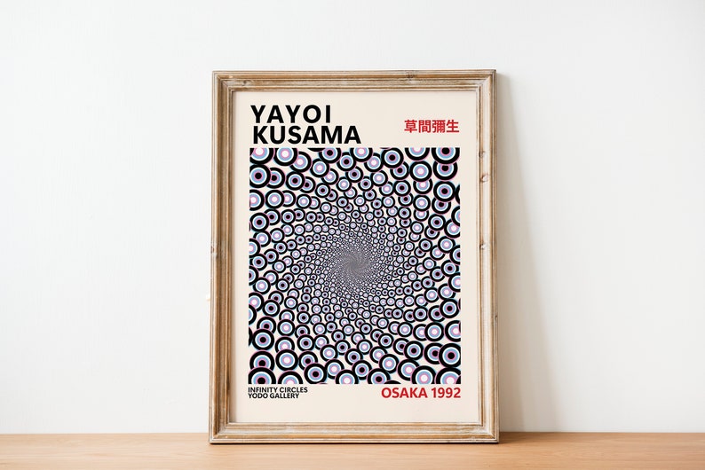 Yayoi Kusama Infinity Color Circles, Yayoi Kusama Print, Yayoi Kusama ...
