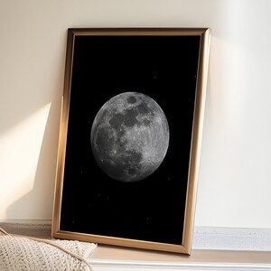 Full Moon Print, Moon Poster, Moon Photo, Nasa Poster, Nasa Photo, Moon ...