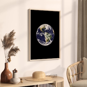 Earth Print, Earth Poster, Earth Photo, Nasa Poster, Nasa Photo, Earth ...