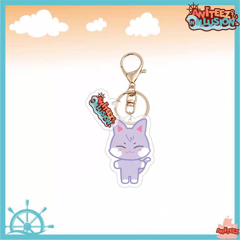 ATEEZ ANITEEZ Acrylic Keychains Keyrings Decoration - Etsy