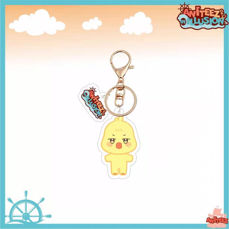 ATEEZ ANITEEZ Acrylic Keychains Keyrings Decoration - Etsy