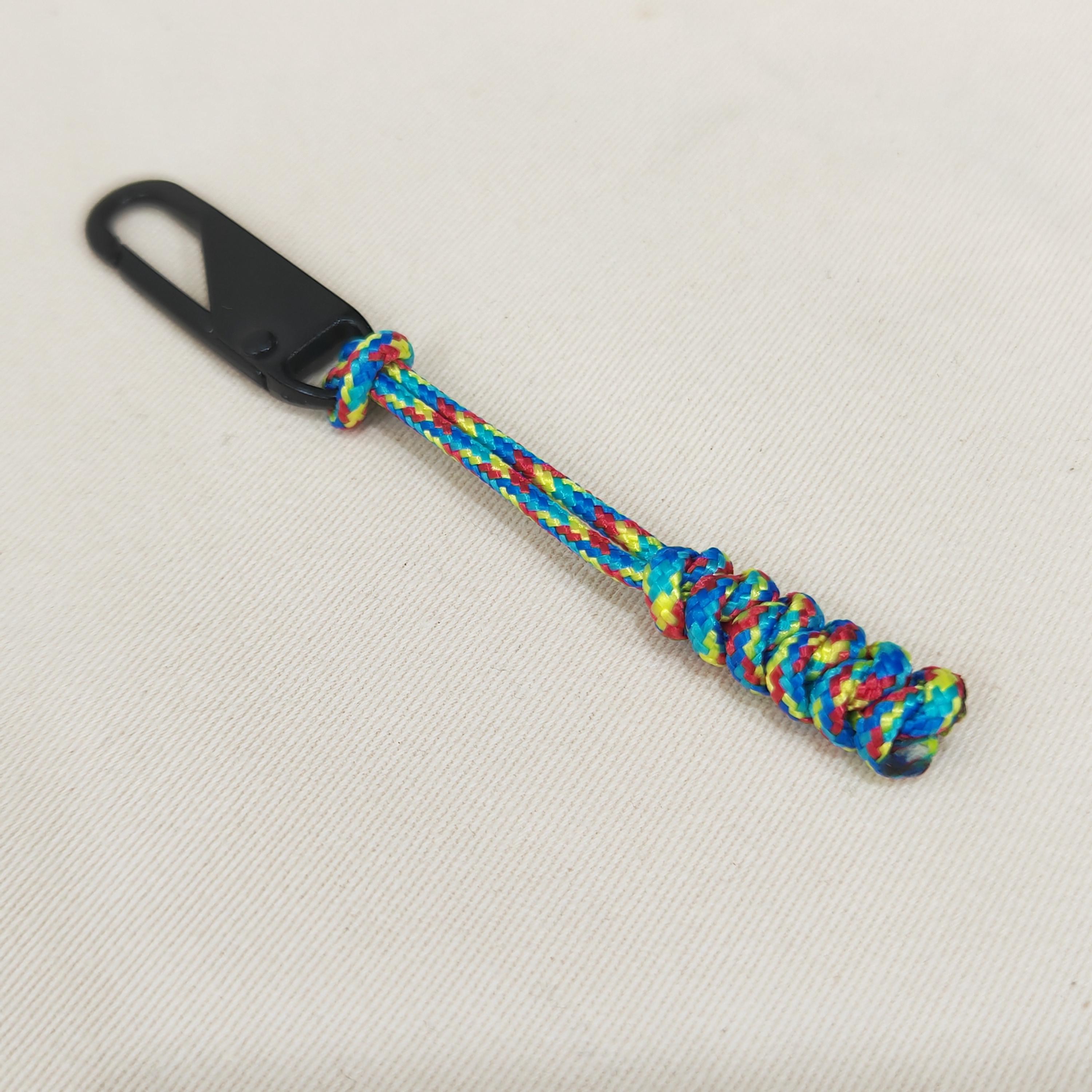 4pcs Handwoven Paracord Zipper Pull Rope Ends Lock Zipper Tab ...