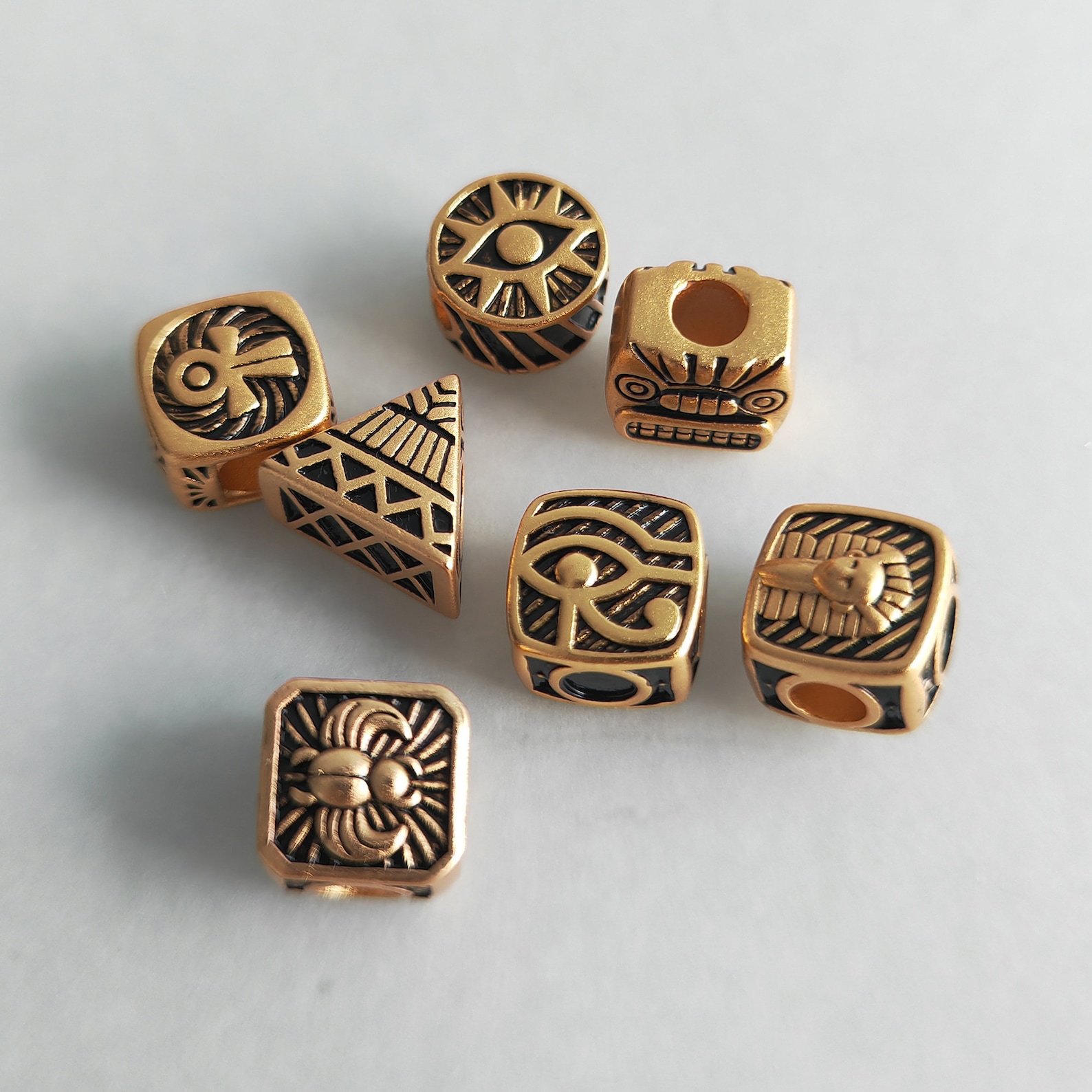 Egypt Totem Culture Totemism the Eye of Horus Beads Ankh Tube Spacer ...
