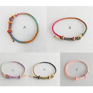 Woven Buddhist Lucky Rope Bracelet for Men or Women Tibetan Knots ...