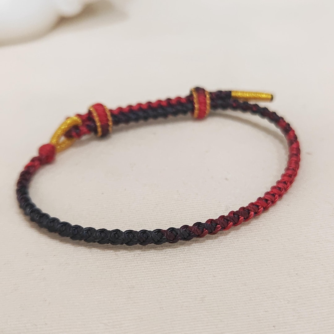 Handmade Buddhist Rope Woven Friendship Bracelets for Women Men Tibetan ...
