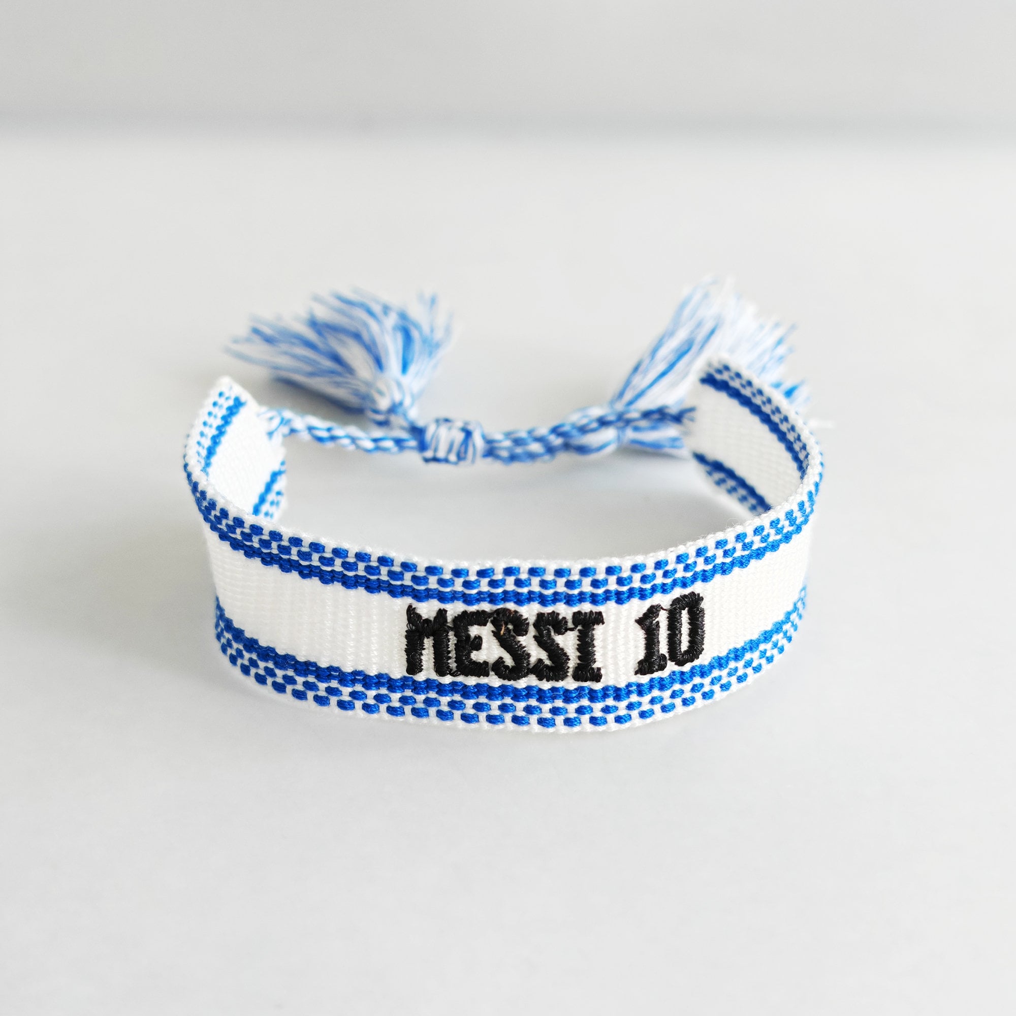 Soccer Fan Handmade Braided Woven Rope Bracelet Lionel Messi Bracelet ...