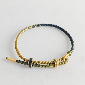 Woven Buddhist Lucky Rope Bracelet for Men or Women Tibetan Knots ...