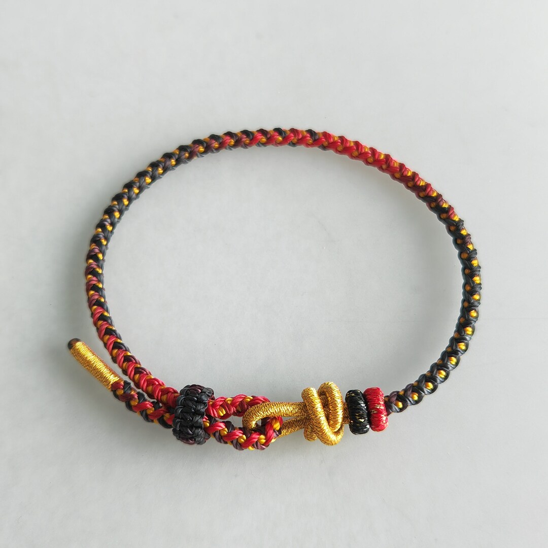 Handmade Bracelet Woven Rope Bracelet Handcrafted Dragon Knot Lucky ...