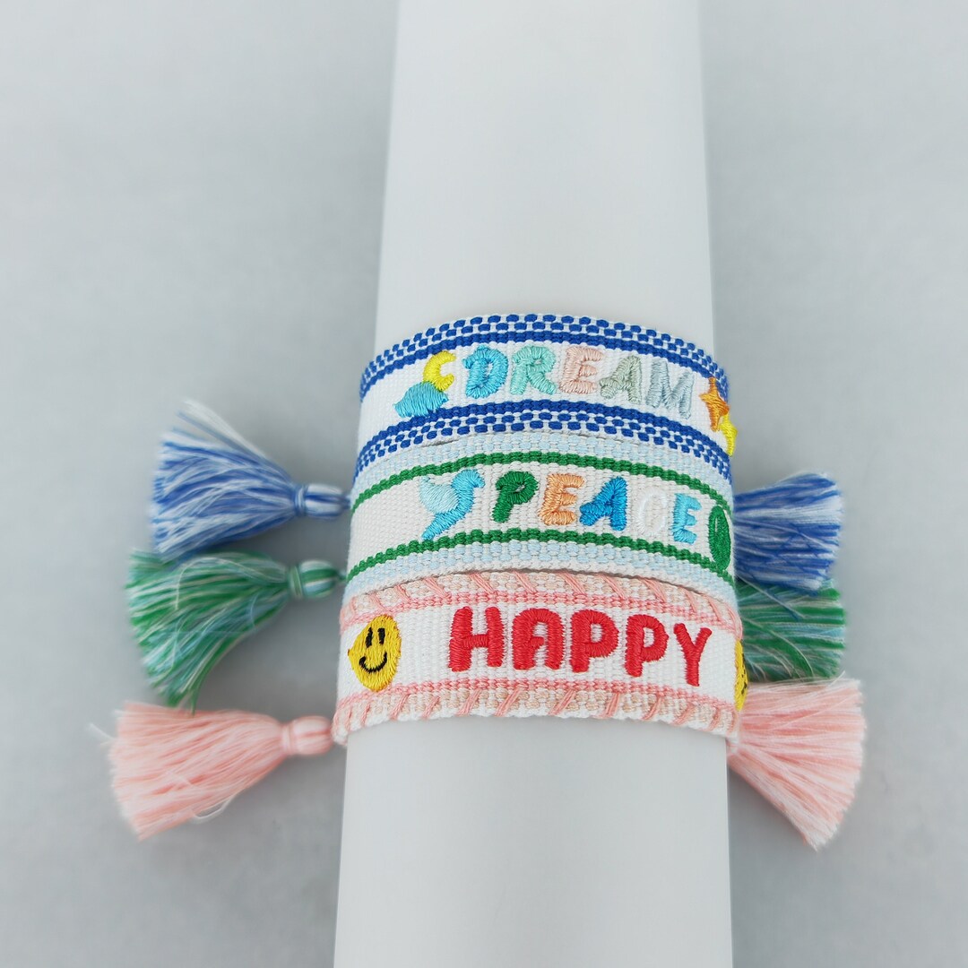 Tassel Bracelet Handmade Braided Rope Girls Jewelry Anniversary Gift ...