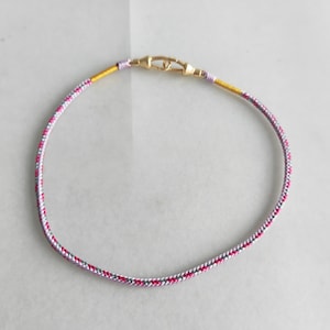 Custom Cord Necklace Handmade Woven Women Necklace Silk Colorful String ...