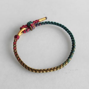 Handmade Buddhist Tibetan Bracelet for Men and Women Woven Braided Rope ...