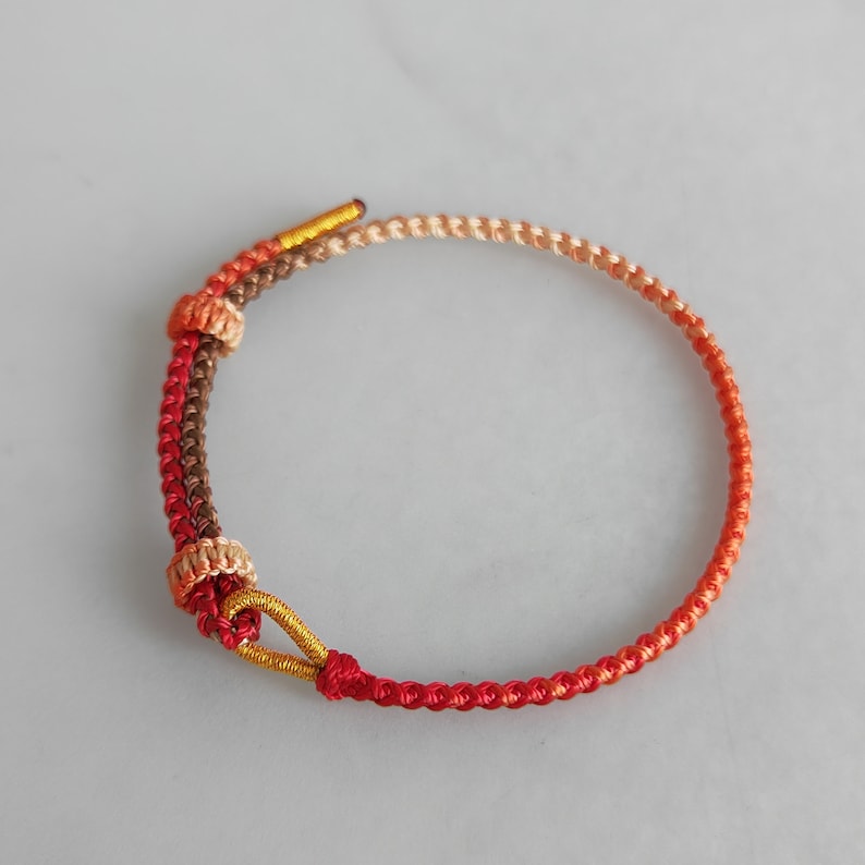 Woven Thin Rainbow String Bracelets Buddhist Tibetan Bracelet Braided ...