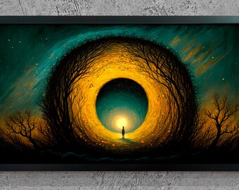 Warden Painting Digital Print Dark Aesthetic Gothic Wall Art Printable ...