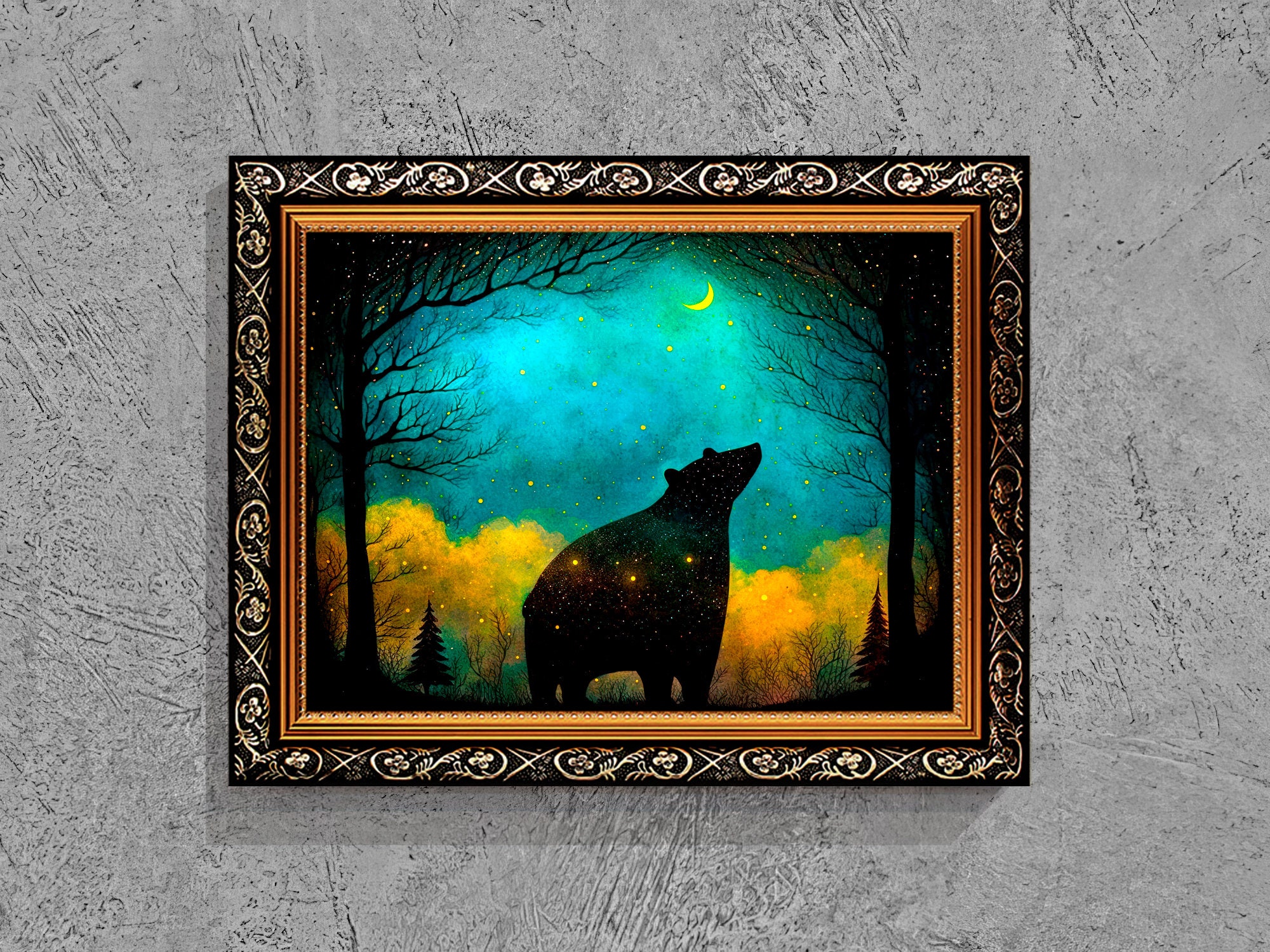 Conjunction Painting Digital Print Mystical Painting Fantasy Wall Decor ...
