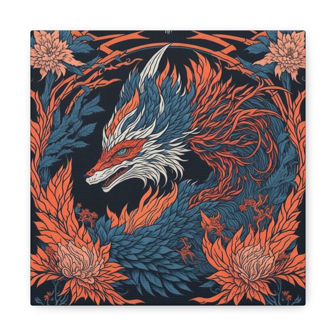 Japanese Tattoo Design Gallery Wraps Japanese Inspired Art - Etsy