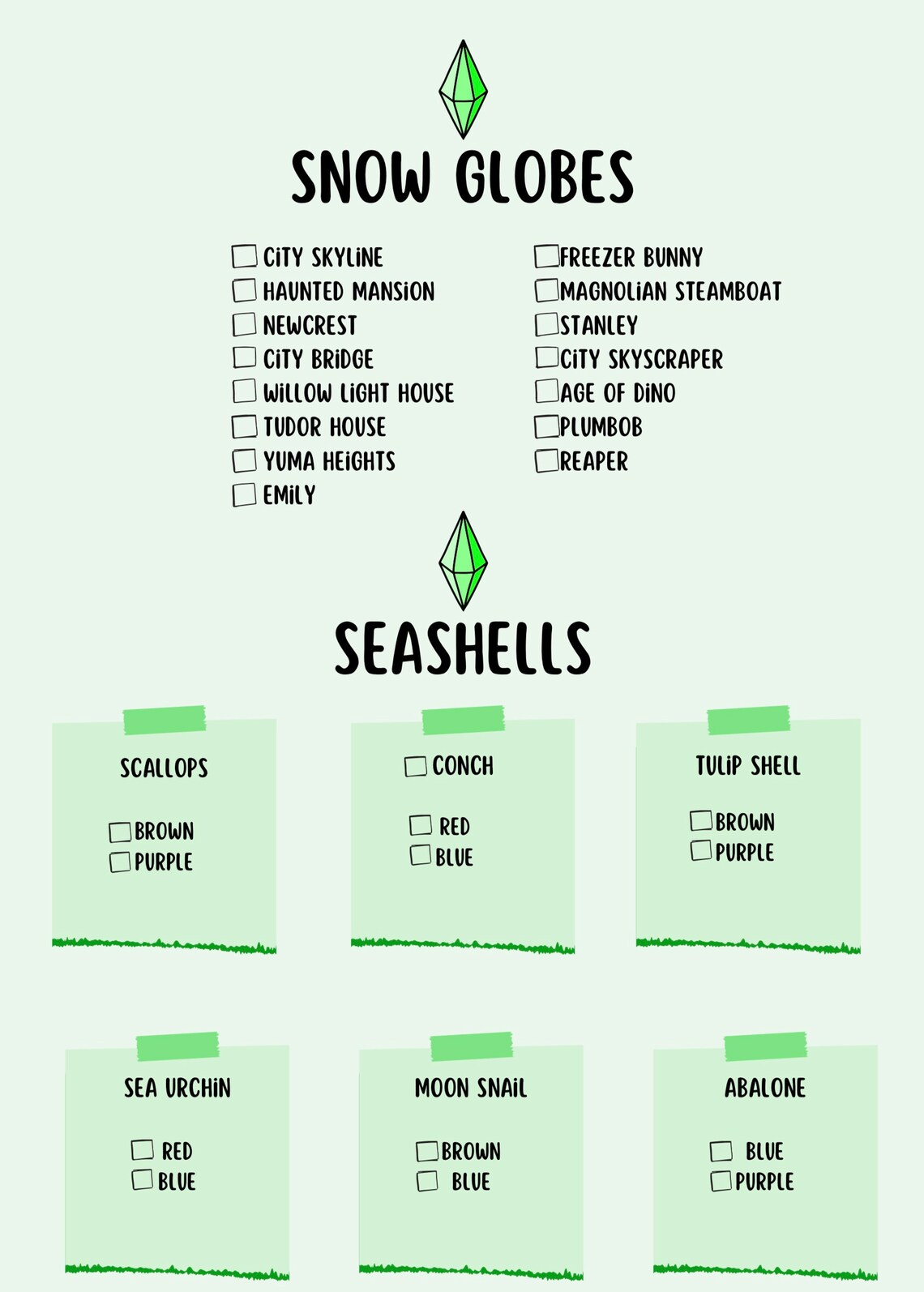 Sims 4 100% Completion Checklist - Etsy